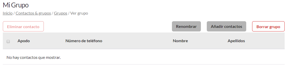 Crear grupos en Echo - Esendex Support