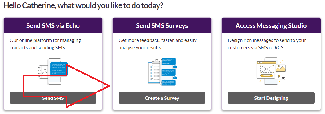 How to log in SMS Surveys - Esendex Support